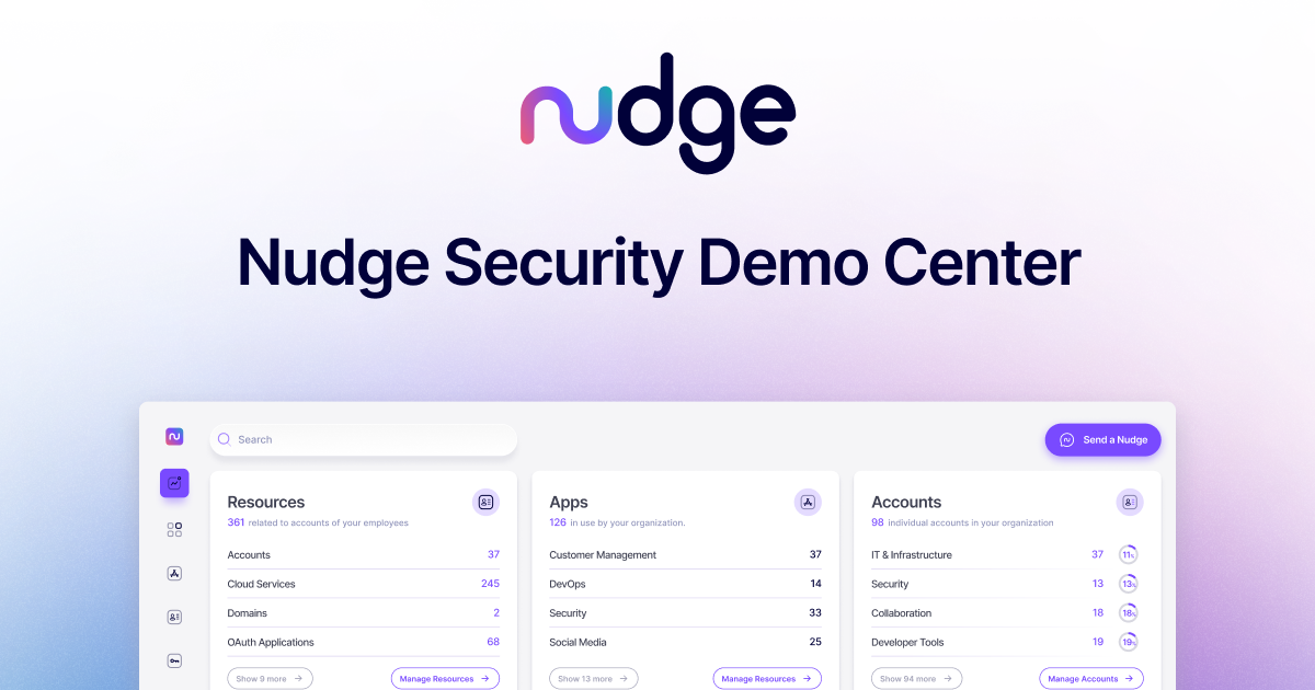 Nudge Security Demo Center